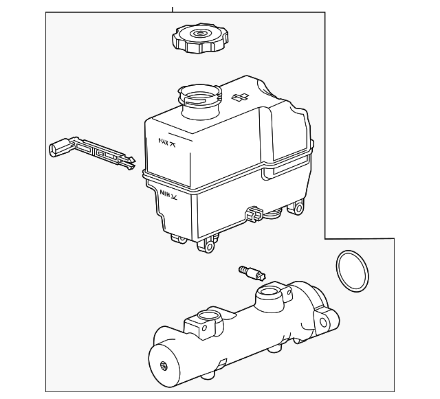 2020-2022 GM Brake Master Cylinder 84668150 | GMPartsDirect.com