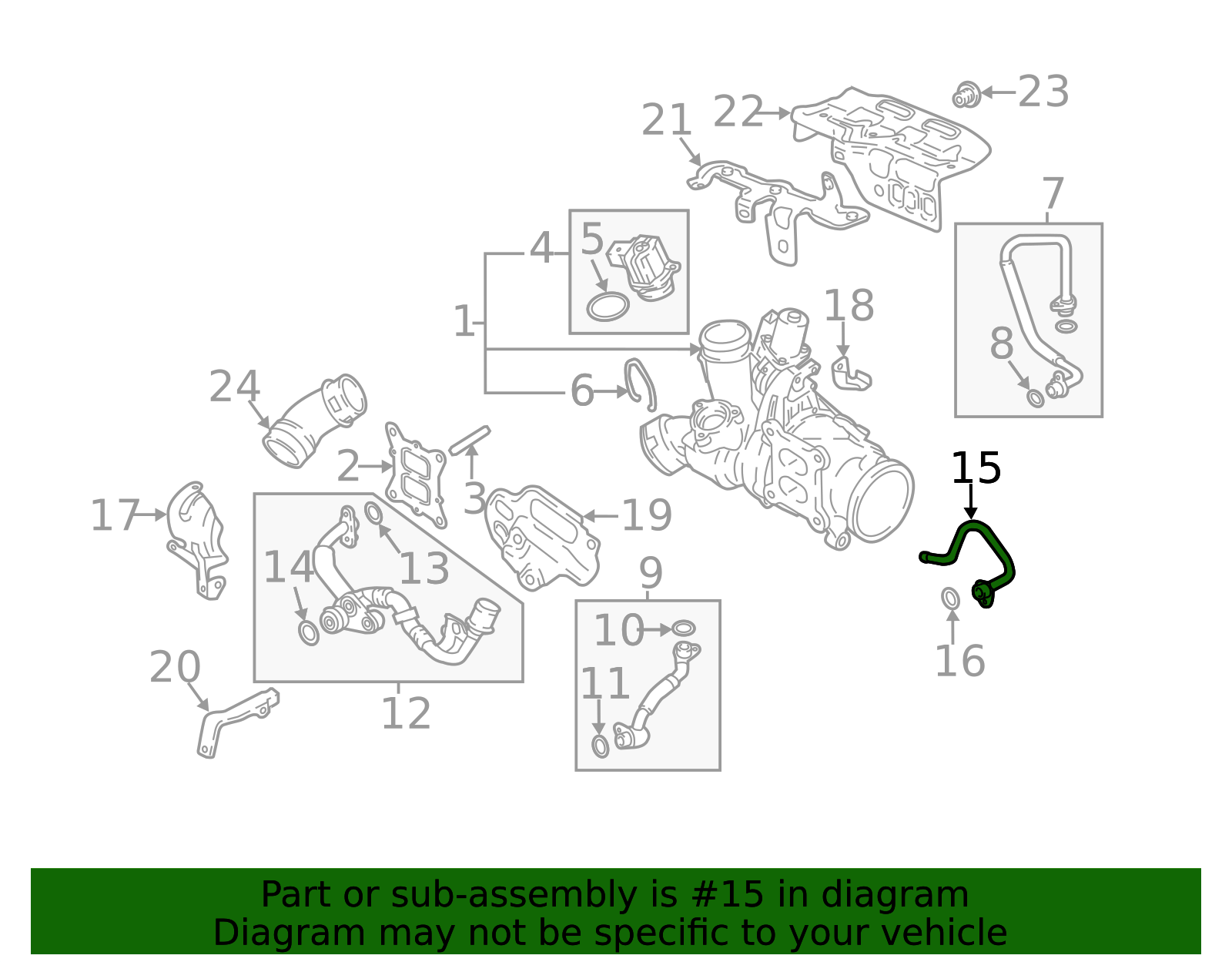 06K-121-406-H - Water Inlet Pipe 2018-2022 Volkswagen | Volkswagen ...