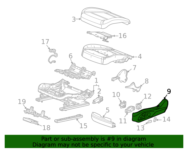2020-2022 Cadillac Outer Finish Panel 84791847 | GMPartsDirect.com