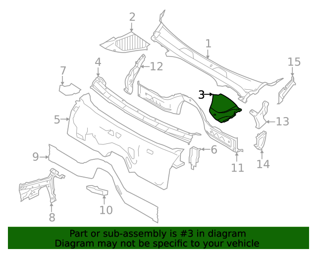 Genuine BMW 51-71-8-074-630 | Front Cover | FREE Shipping on Most ...