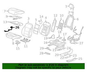 2017-2024 GM Front Seat Lane Departure Warning Actuator 84456076 GM | FLOW