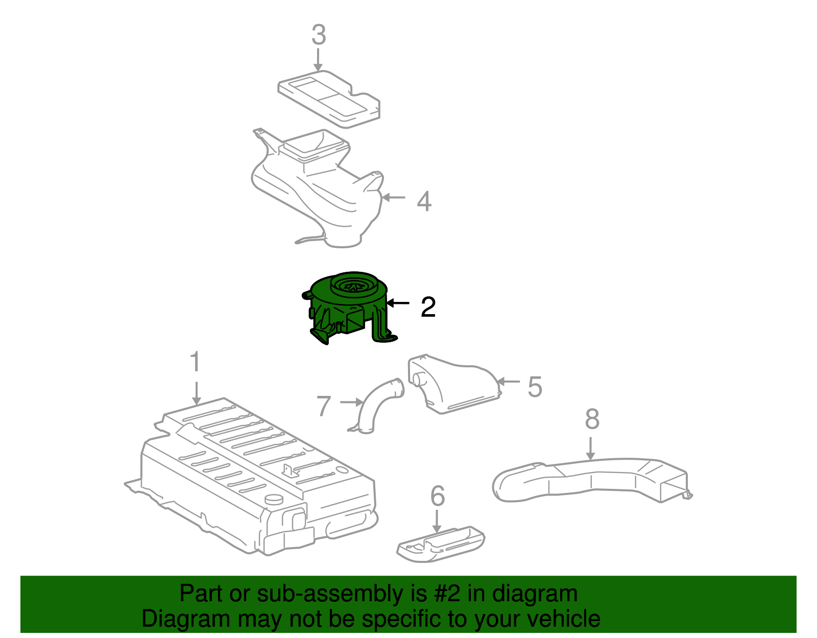 2007-2011 Toyota Camry Drive Motor Battery Pack Cooling Fan Assembly ...