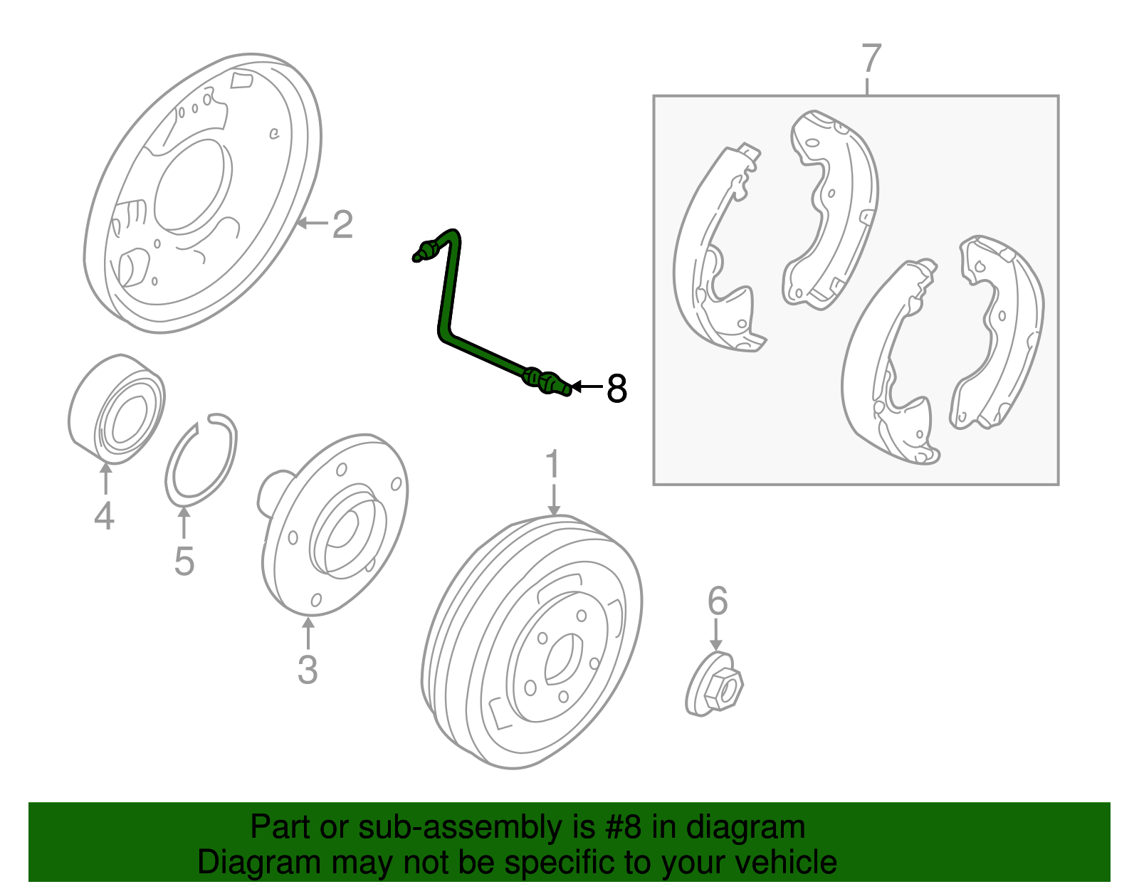 2001-2007 Ford Motorcraft™ Brake Hydraulic Hose BRHR-89 | OEM Parts Online