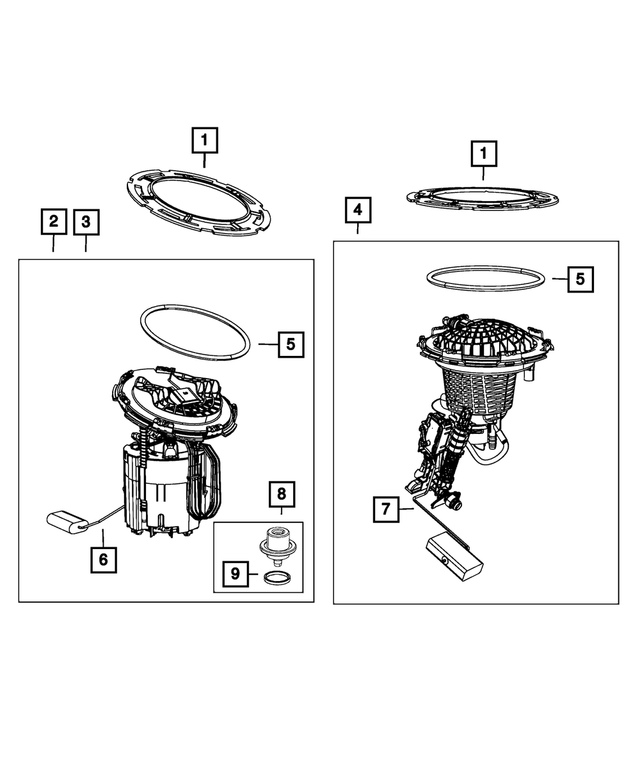 MOPAR GENUINE FUEL PUMP LEVEL UNIT MODULE - 68367540AA - 68367540AA ...