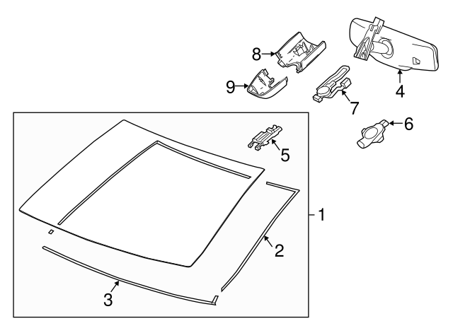 84857321 - Windshield Outside Moisture,Ambient Light, and Humidity ...