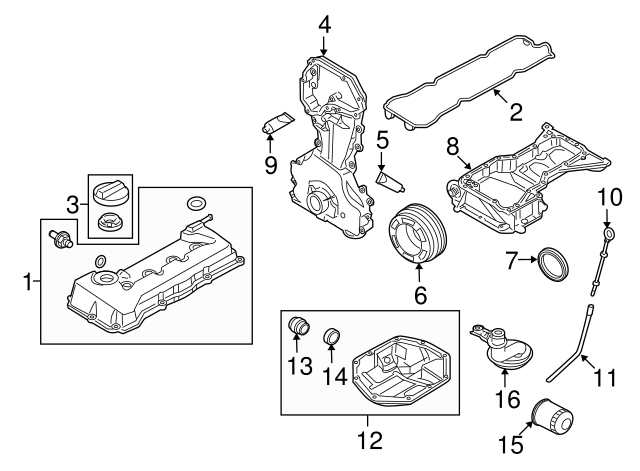 2007-2013 Nissan Valve Cover 13264-JA00A | OEM Parts Online