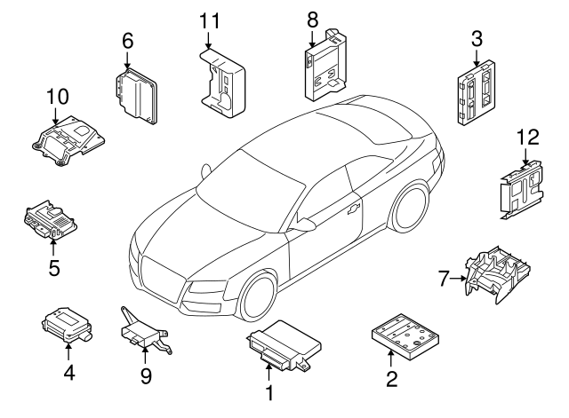 2010-2012 Audi Control Module 8K0-907-064-CT | Genuine Audi Part