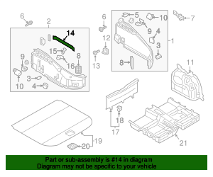 8S0-861-275-4PK - Trunk Trim Panel Insert 2016-2023 Audi ...