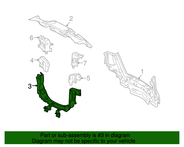 2010-2015 Mercedes-Benz Rear Body Reinforcement 204-610-12-14 ...