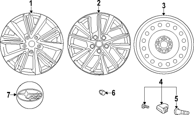 2022-2023 Subaru WRX Wheel, Alloy 28111VC030 | Subaru Parts Store