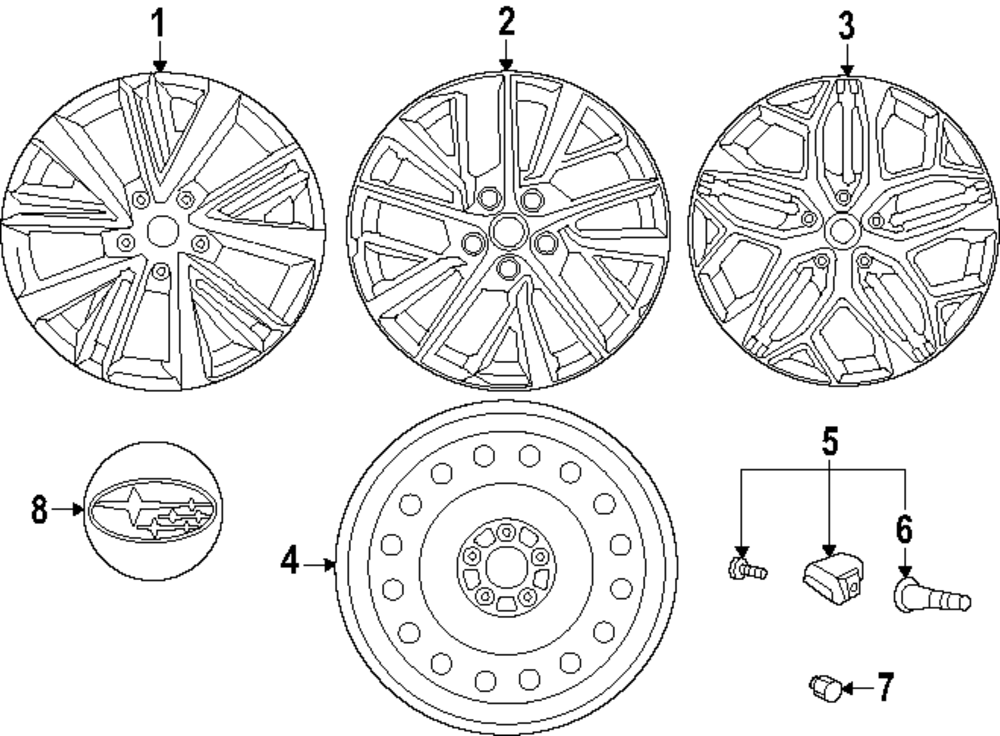 28111VC040 - 2022-2024 Subaru WRX - Wheel, Alloy | Subaru Parts HQ