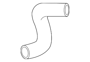 16057-36011 - Radiator Coolant Hose - 2009-2012 Toyota RAV4 ...