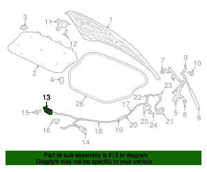 32226109 - Hood Latch - 2016-2021 Volvo | Volvo OEM Parts Direct