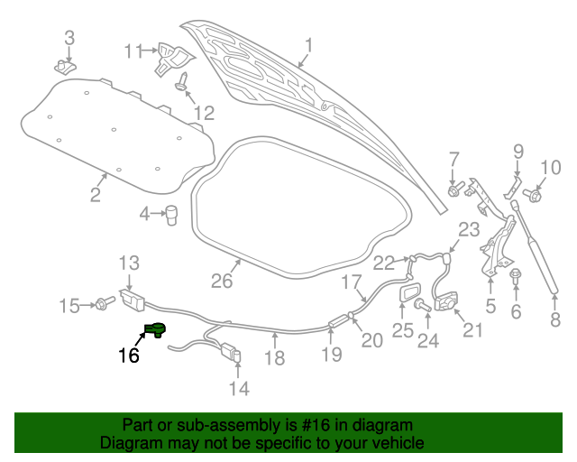 31479075 - Release Lever - 2016-2020 Volvo | Volvo OEM Parts Direct