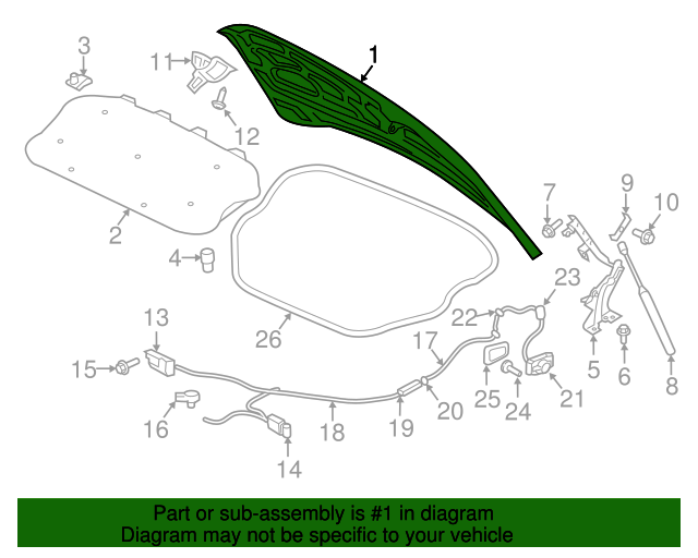 2016-2022 Volvo XC90 Hood Panel 31477040 | TascaParts.com