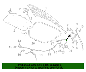 2015-2022 Volvo Release Handle Grommet 9444459 | TascaParts.com