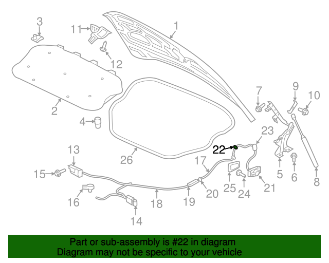 2016-2021 Volvo Release Handle Clip 8622743 | TascaParts.com