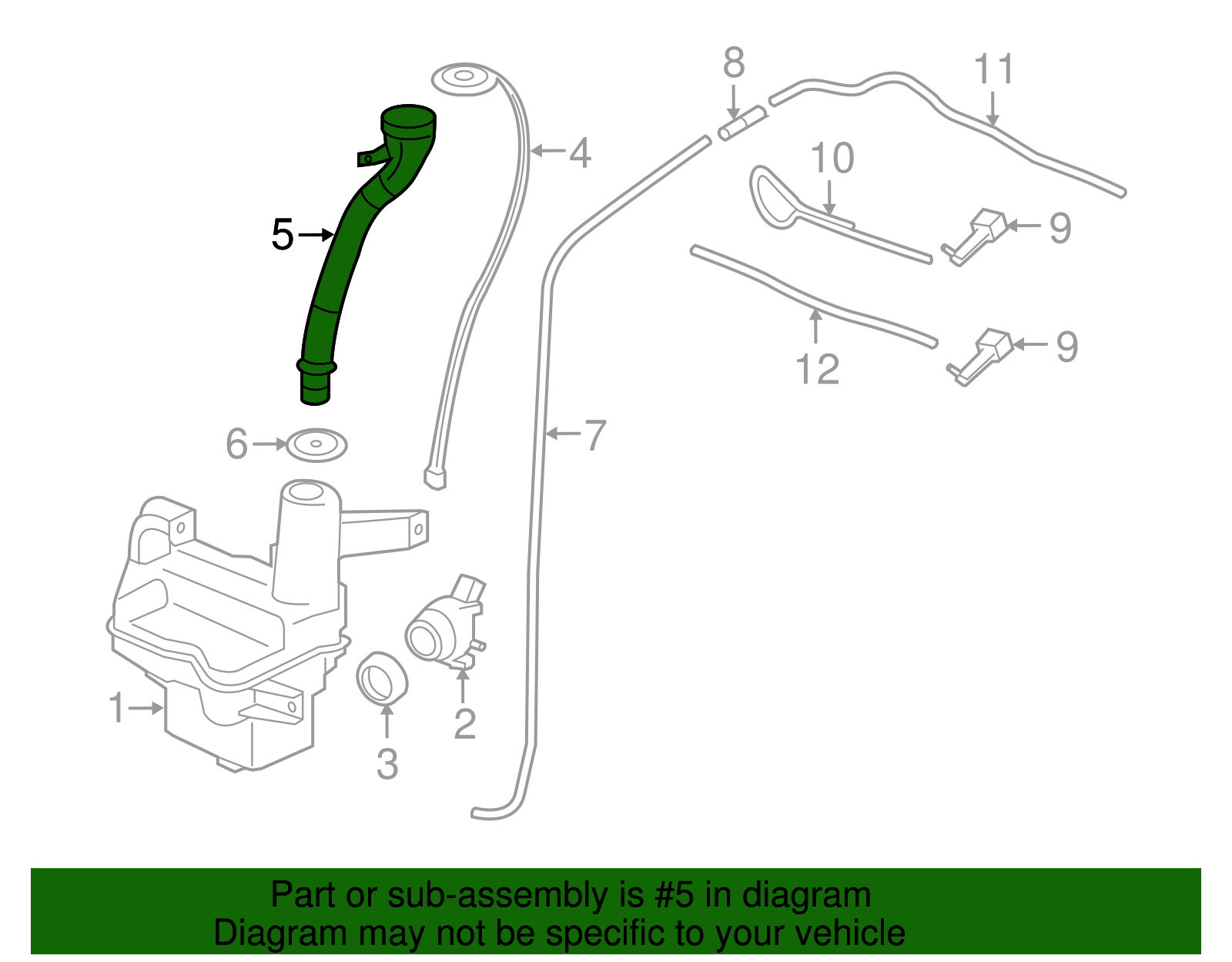 76805-TR3-A01 - Filler Neck 2012-2015 Honda Civic | Honda Parts Online