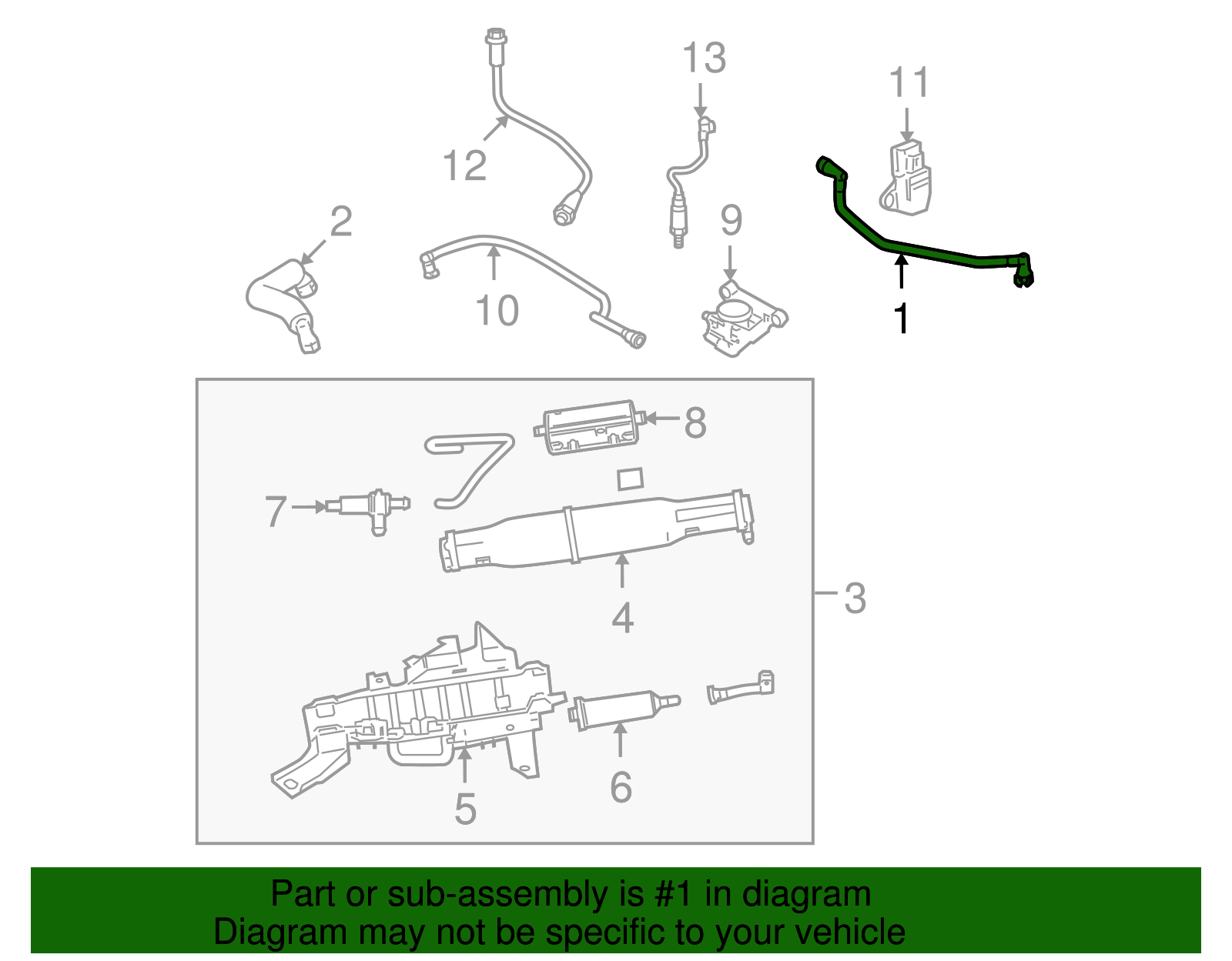 Genuine OEM Ford Part - Connector Tube 3L3Z-6758-BA | Genuine OEM Ford ...