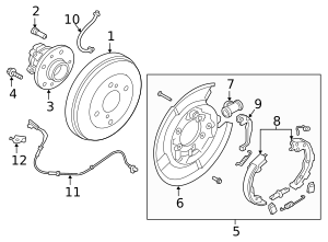 2018-2021 Nissan Backing Plate 44020-5RB0B | Nissan Parts Plus