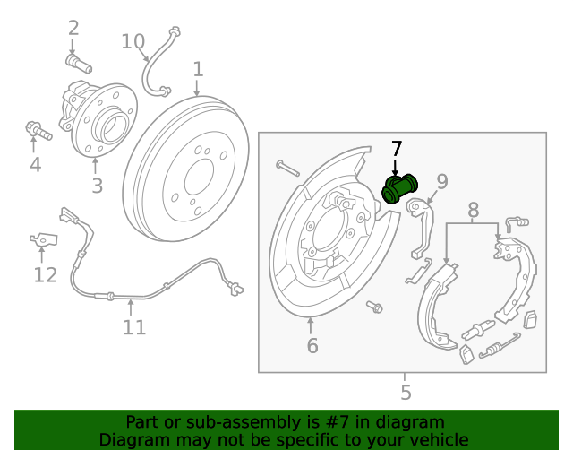 2018-2023 Nissan Wheel Cylinder 44100-5RB0B | OEM Parts Online
