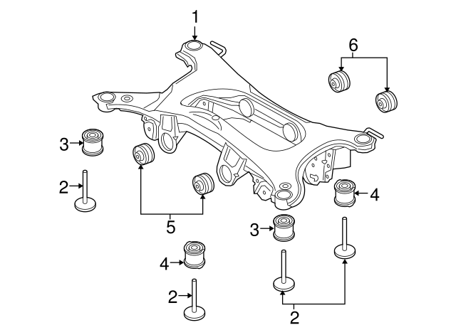 2008-2015 Land Rover LR2 Cross-Member LR048466 | JaguarParts.com