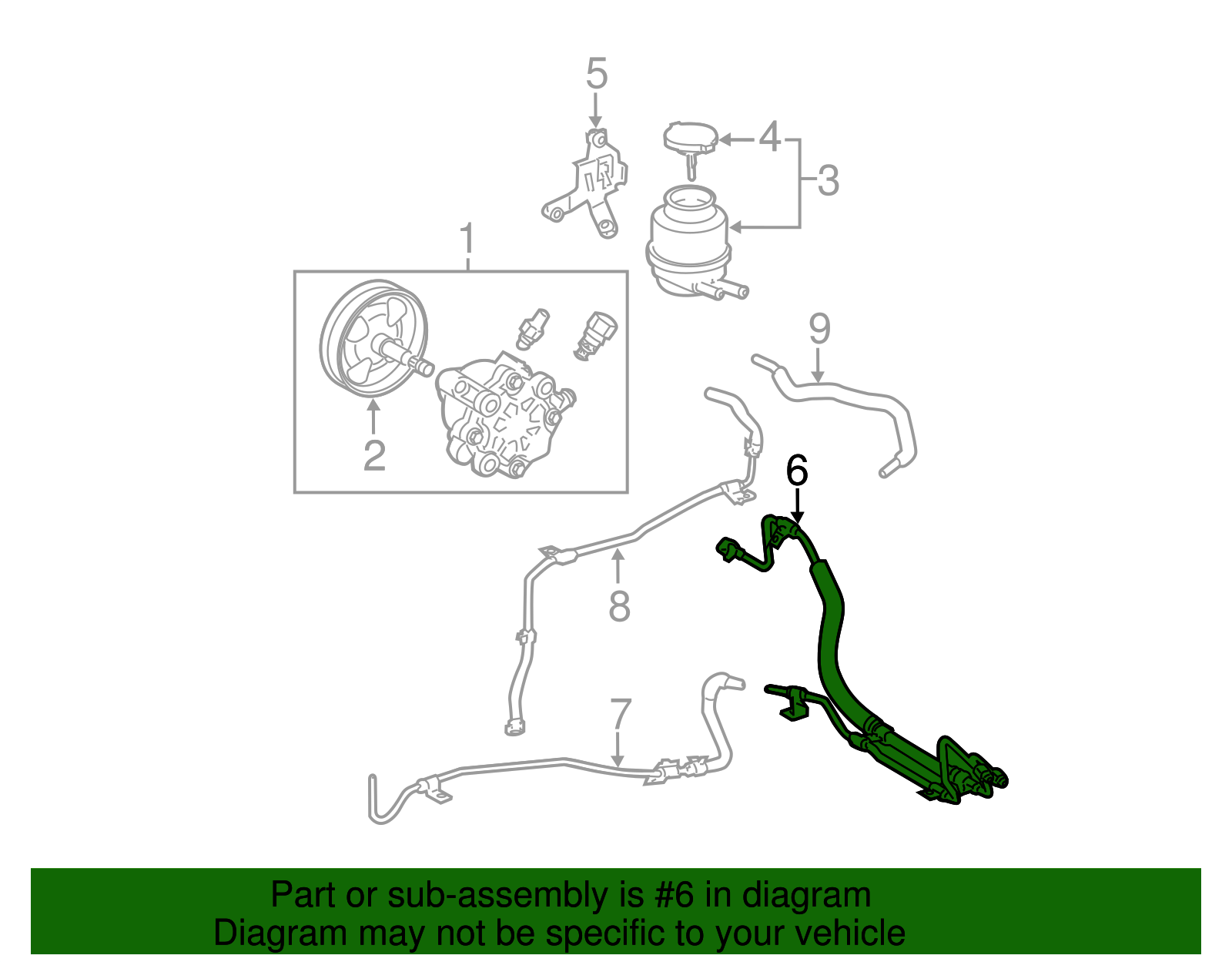 44410-07120 - 2005-2007 Toyota Avalon - Pressure Hose | Nucar Toyota Parts