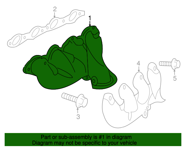 2008-2017 GM Exhaust Manifold - Driver's Side (LH) 12611638 ...