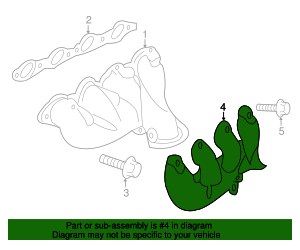 2008-2017 GM Passenger Side Exhaust Manifold Heat Shield 12596750 ...