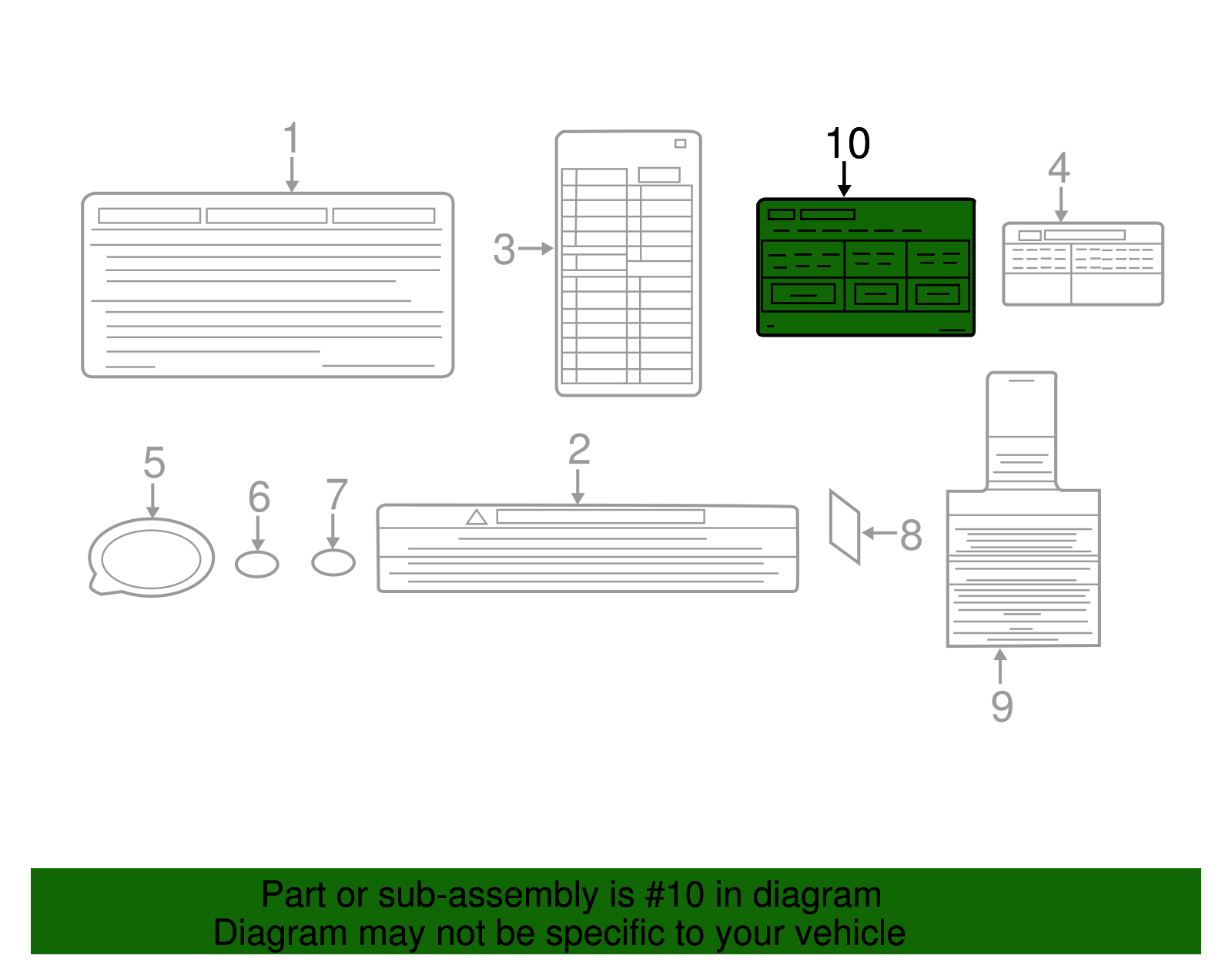99090-6JL0B - 2021-2024 Nissan Armada - Tire Info Label | Anicra Nissan ...