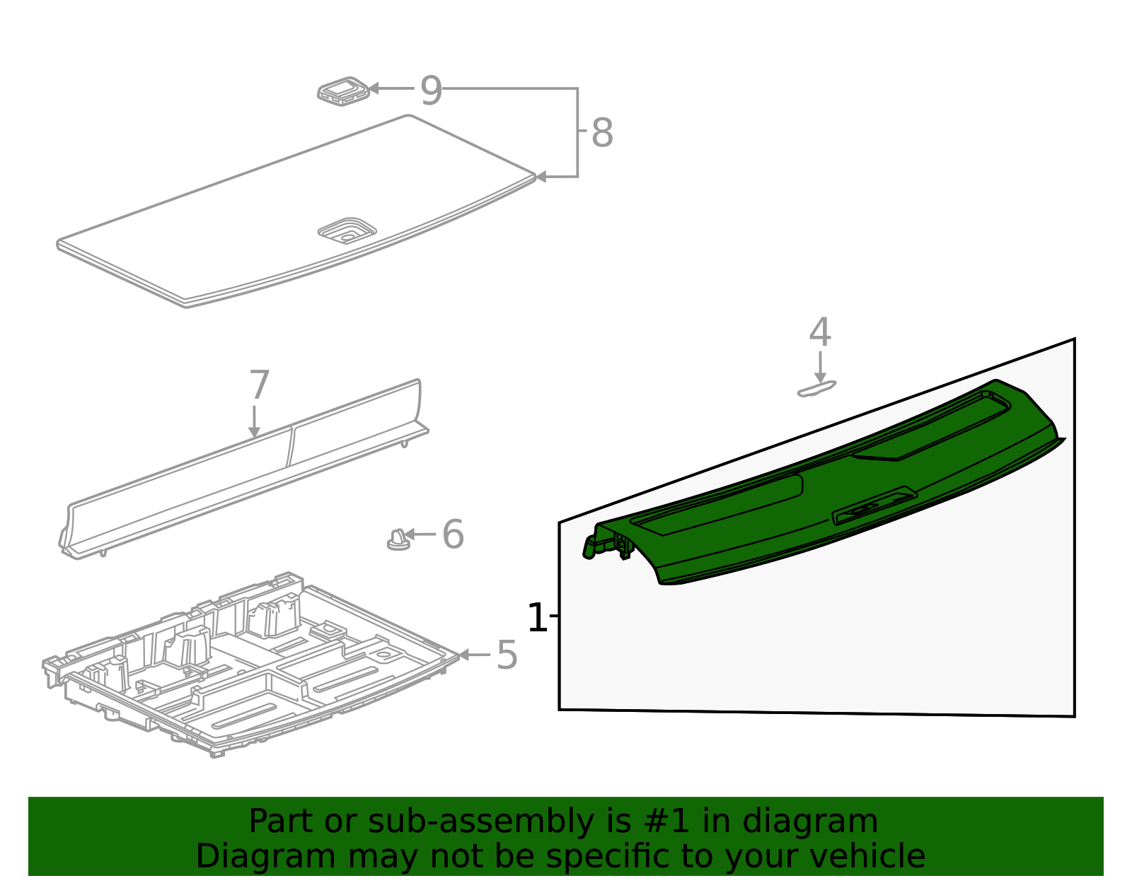 2021-2024 GM Sill Trim 85124295 GM | GMPartsDirect.com