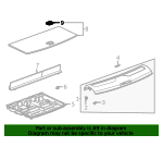 84944667 - Jet Black Rear Compartment Floor Stowage Compartment Cover ...