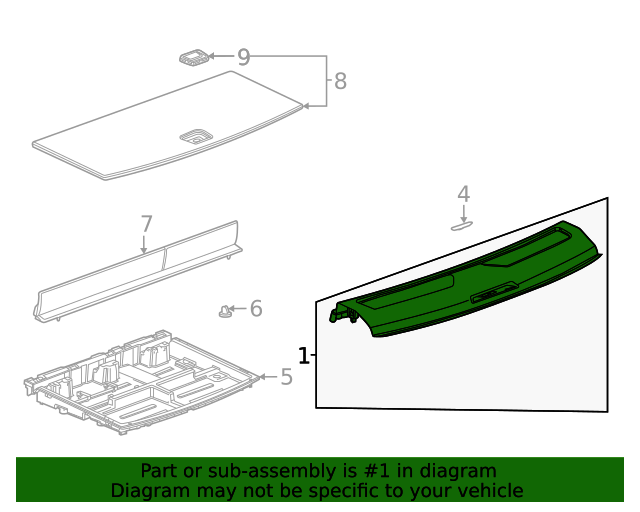 2021-2023 GM Sill Trim 85124296 | GM Parts Center