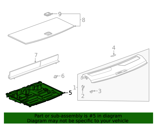 Compartment 85577239 GM | GMPartsDirect.com
