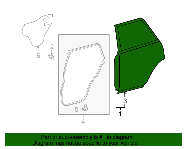67003-35240 - Door Shell - 2010-2023 Toyota 4Runner | OEM Genuine ...