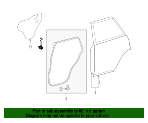 1993-2024 Toyota Cushion 90541-09069 | Toyota Parts Center