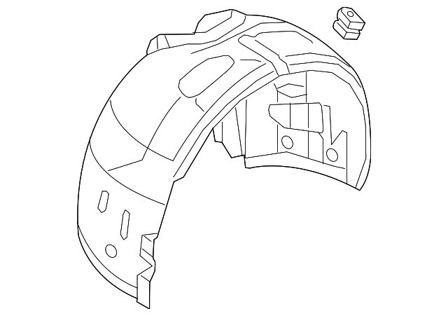 2018-2023 Audi Fender Liner 8W6-821-172-C | OEM Parts Online