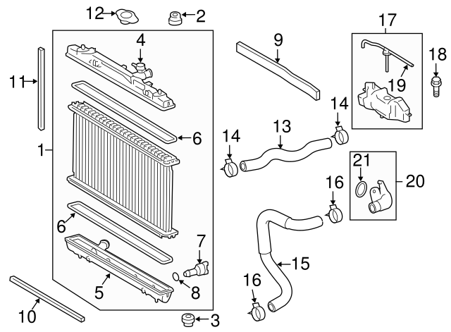 16031-36010 - Thermostat Unit For 2013-2018 Lexus ES300h | Lexus OE Parts
