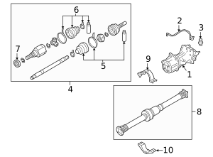 2015-2023 Nissan Drive Shaft Assembly Lower Bracket 37512-4P011 ...