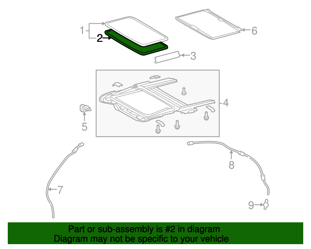 2009-2013 Toyota Weatherstrip 63251-02060 | OEM Parts Online