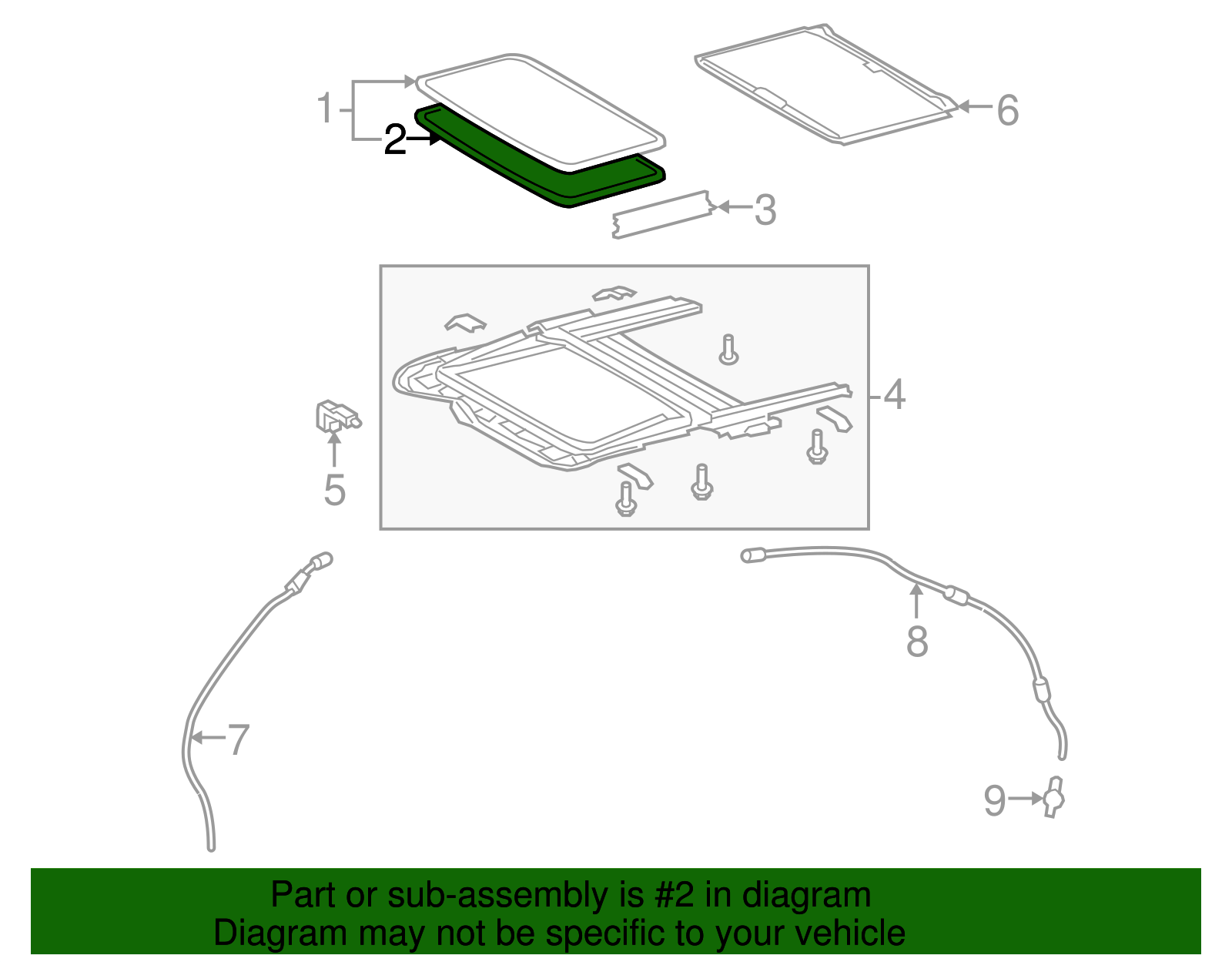 2009-2013 Toyota Weatherstrip 63251-02060 | Toyota Parts Center