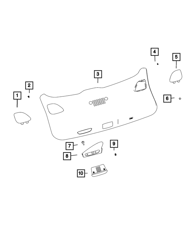 2017-2024 Jeep Compass Pull Handle Bracket 68370030AA | My Mopar Parts