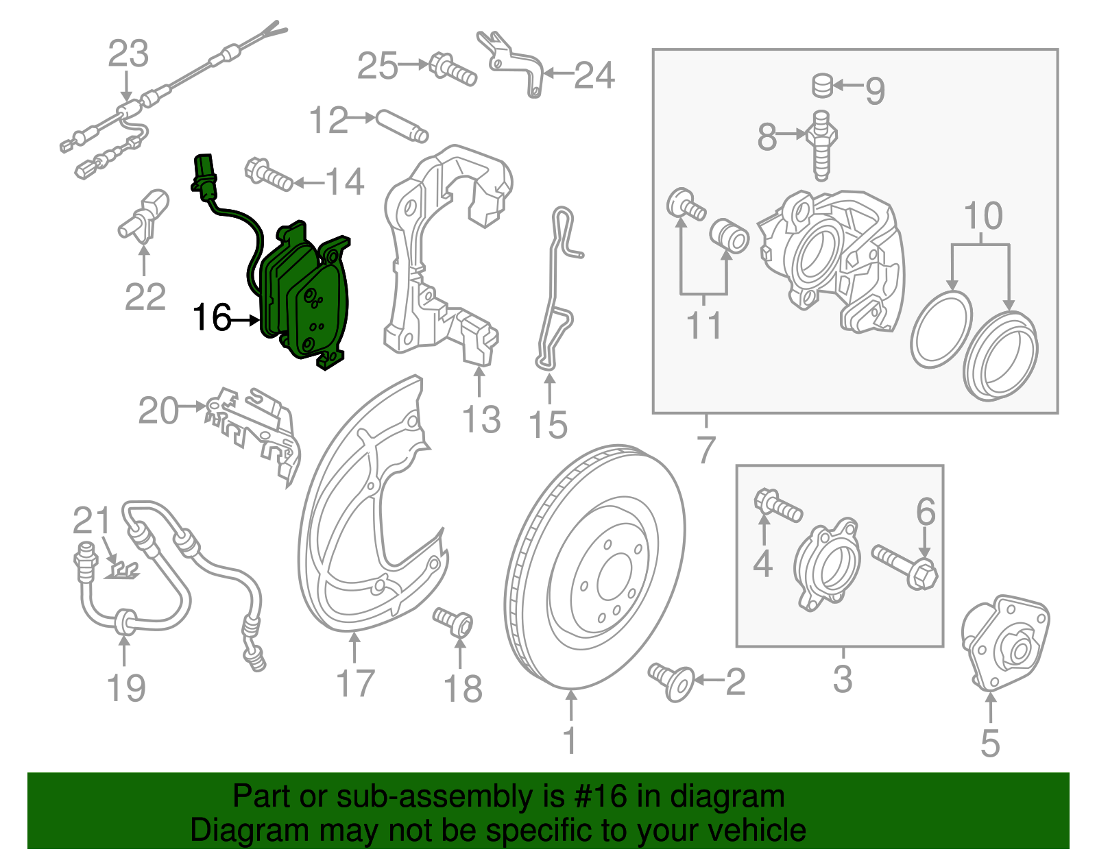8W0-698-151-BH - High-Quality Disc Brake Pad Set for 2017-2025 Audi ...