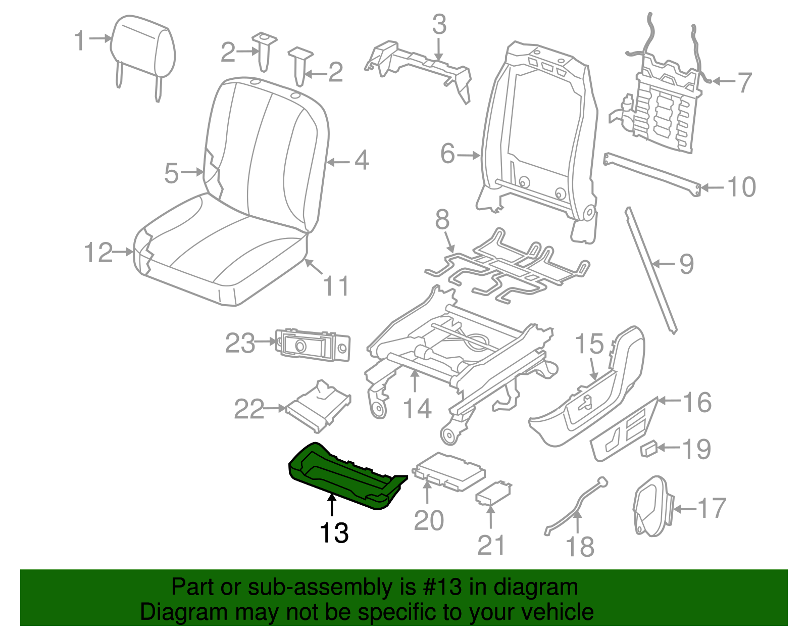2009-2024 Mopar Frame 68050447AA | Mopar Parts Canada