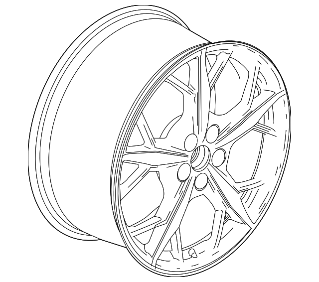 2020-2023 Chevrolet Corvette 20x11 Aluminum Rear Wheel 84723819 GM ...
