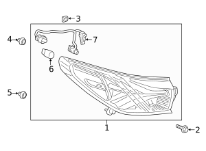 Rear Driver Side Stop Lamp 85662555 | OEM Parts Online