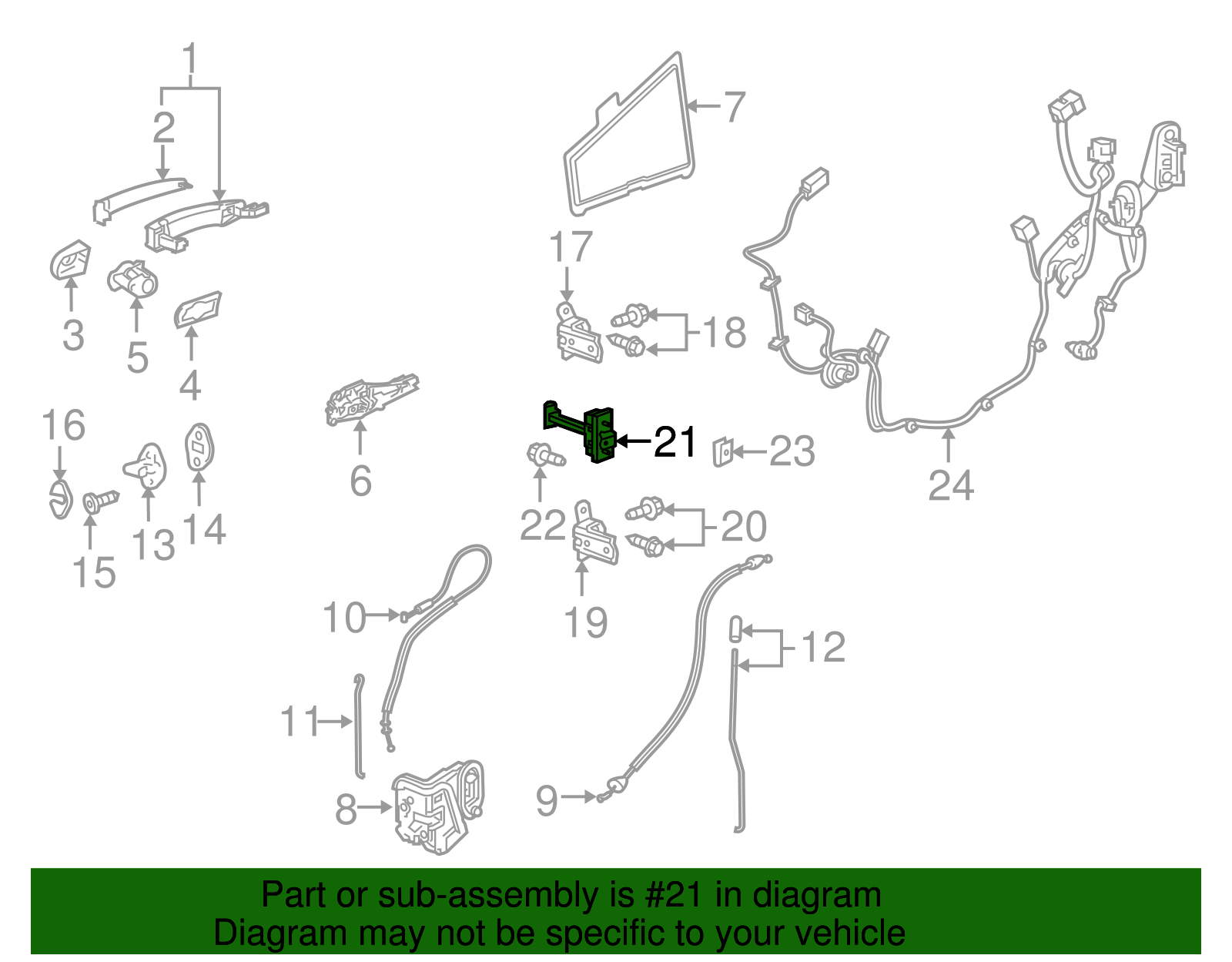 2017-2025 GM Door Check 42849577 GM | GMPartsDirect.com