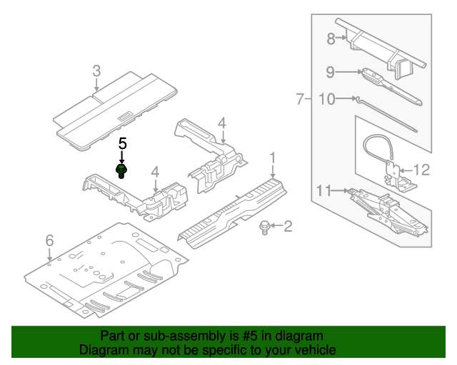 2006-2014 Ford Headliner Retainer Clip W710041-SS35B | Blue Springs ...