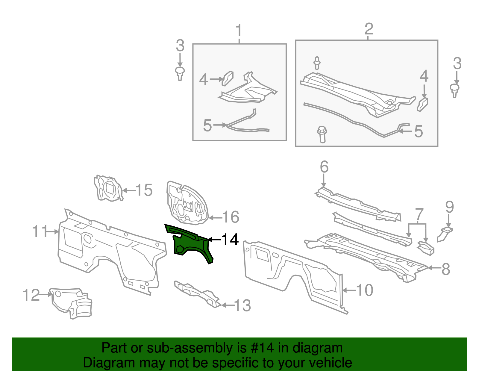 2010-2015 Chevrolet Camaro Outer Dash Panel Insulator 92230866 | Chevy ...