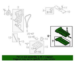 2010-2011 Kia Soul Valve Cover 22410-2B000 | OEM Parts Online